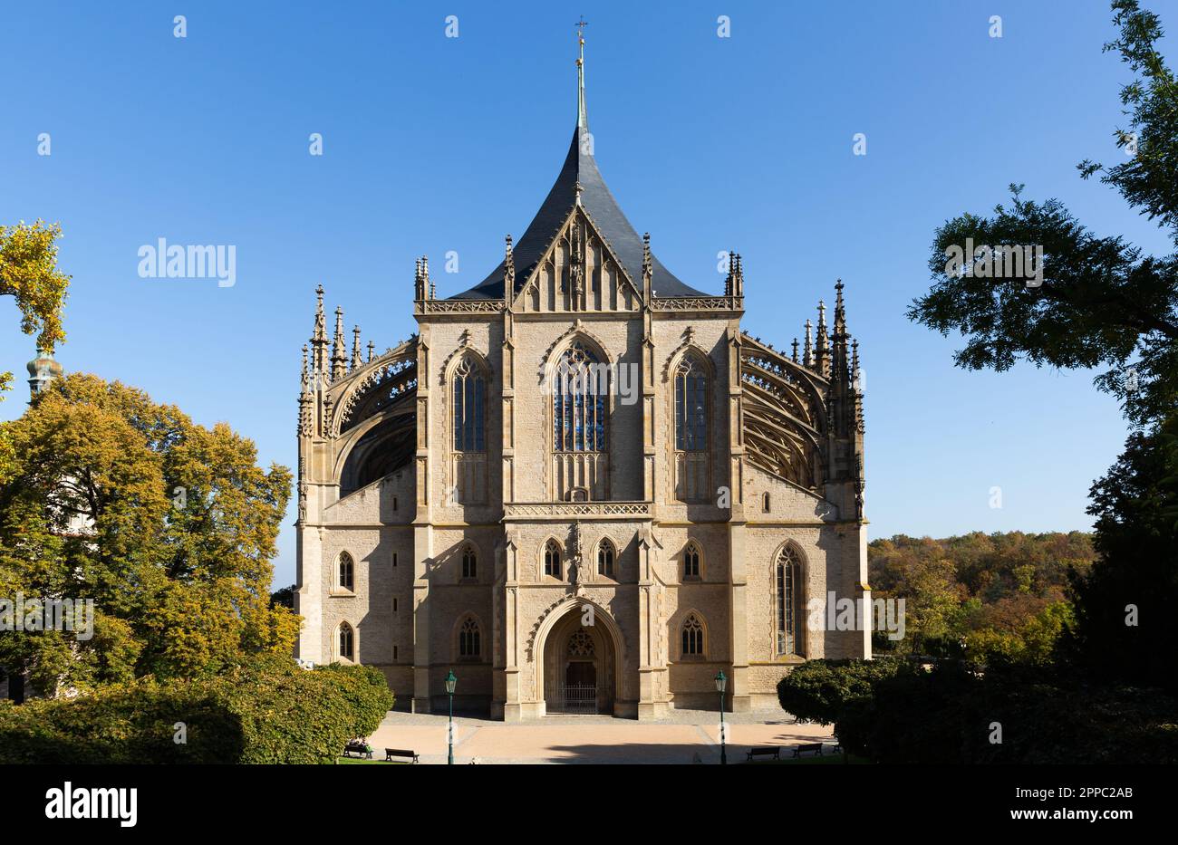Saint Barbara Cathedral. Kutna Hora Stock Photo - Alamy