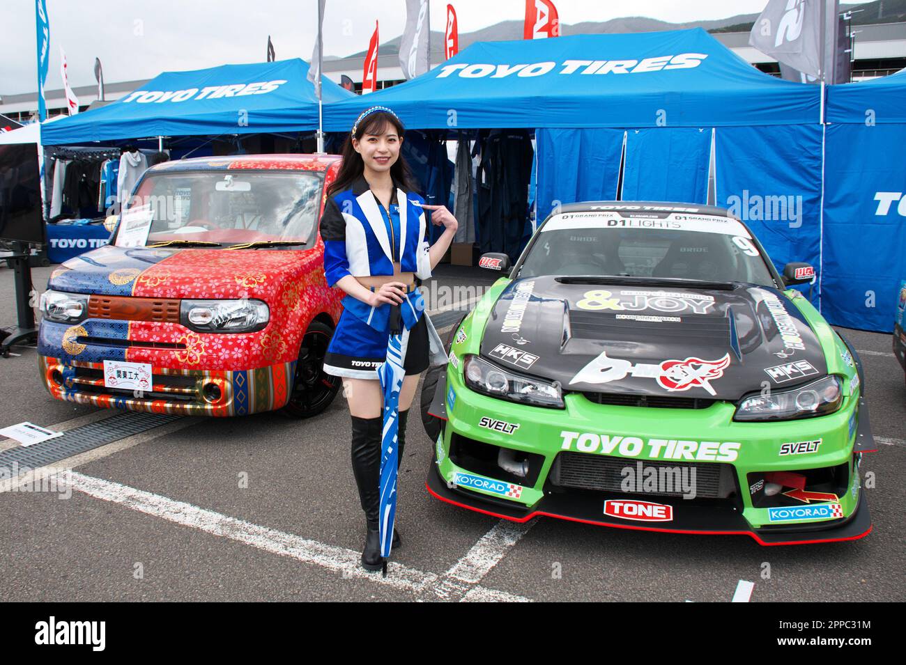 Oyama, Japan. 23rd Apr, 2023. A model poses for camera during the ...