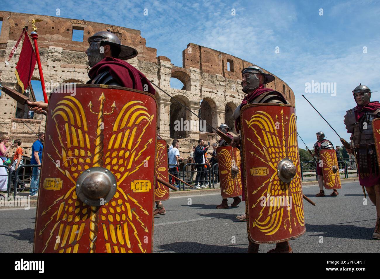 April 23, 2023 - Rome, Italy: Roman historical parade as part of the ...