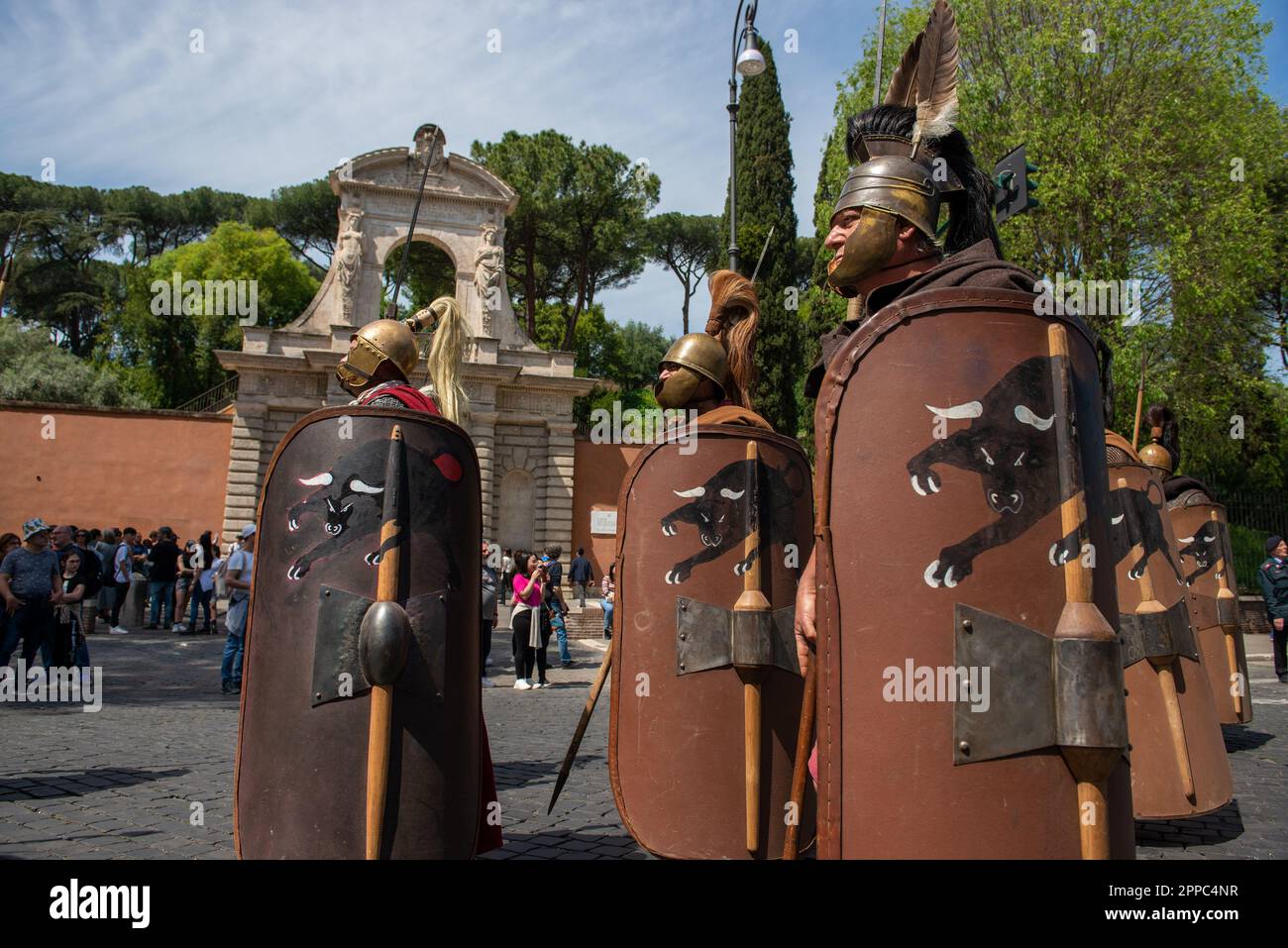 April 23, 2023 - Rome, Italy: Roman historical parade as part of the ...