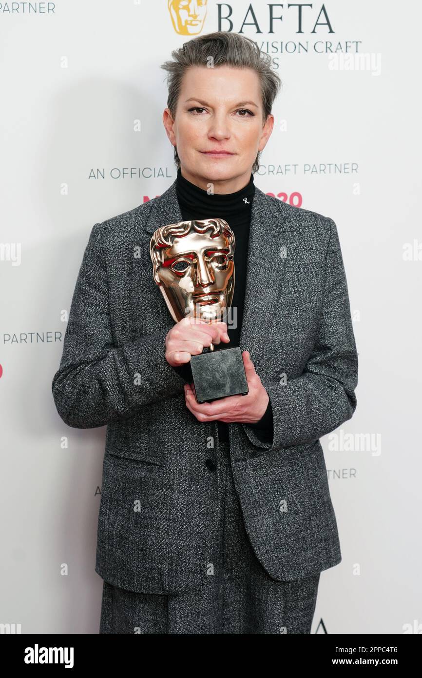 Selina MaCarthur with the Editing: Fiction award during the Bafta ...