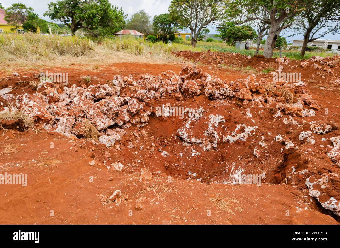 Packed Area For Soak-away Stock Photo - Alamy