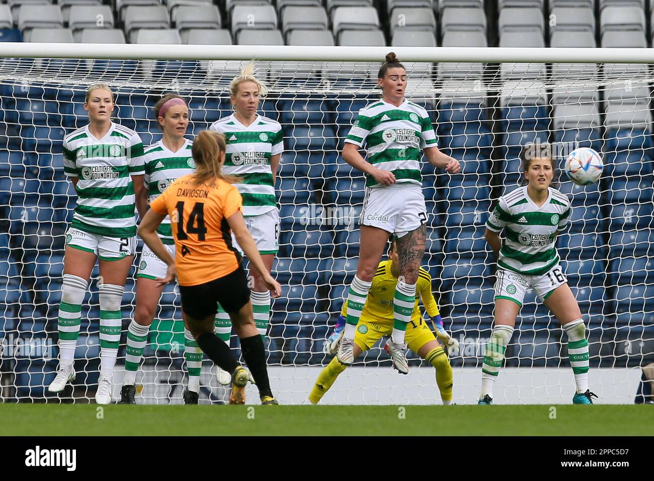 Glasgow, UK. 23rd Apr, 2023. In the semi-final of the Women's Scottish ...