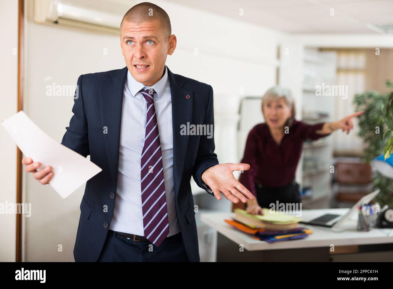 Dismissal confused hi-res stock photography and images - Alamy