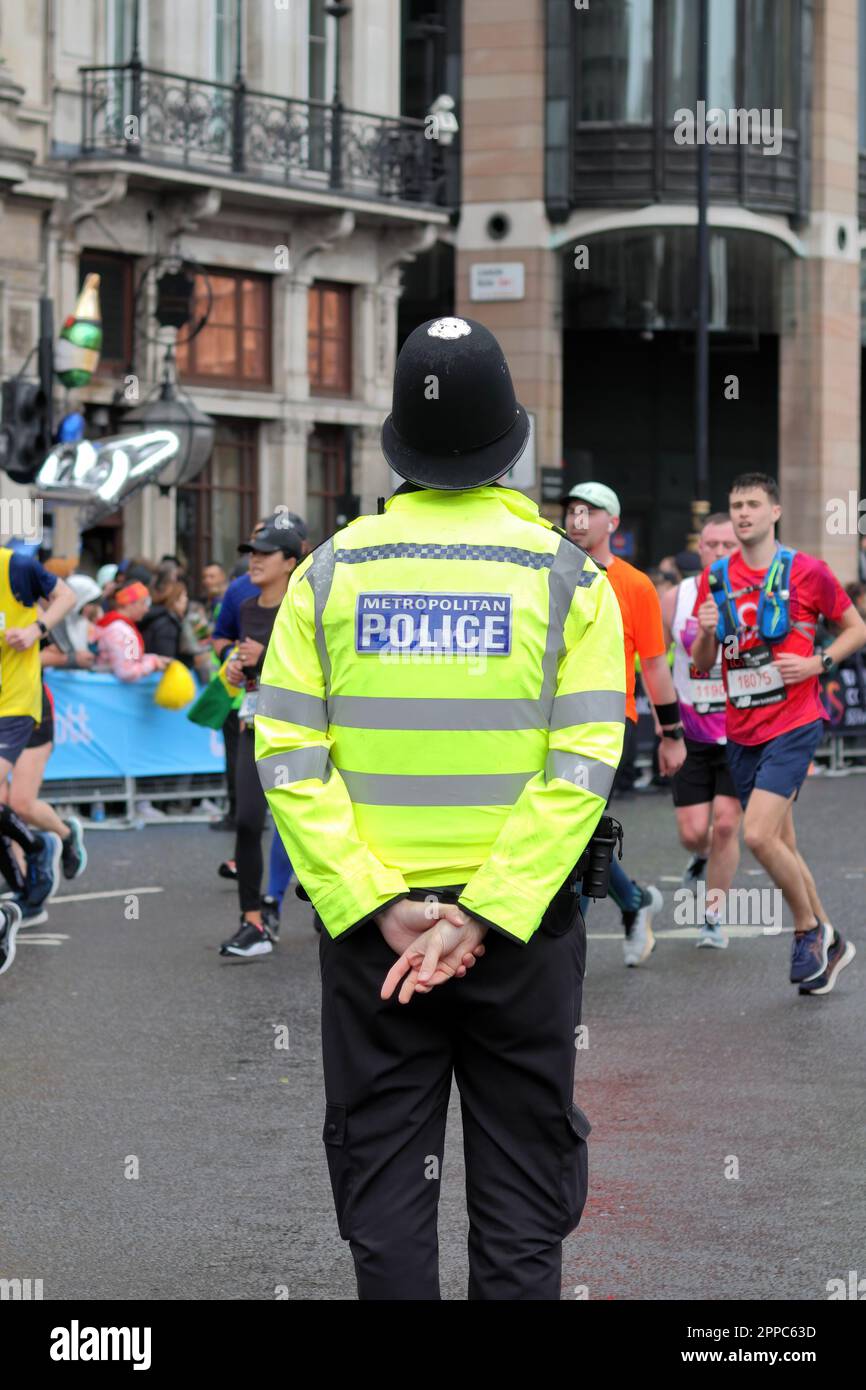 London, UK - April 23, 2023: Metropolitan police protecting London ...