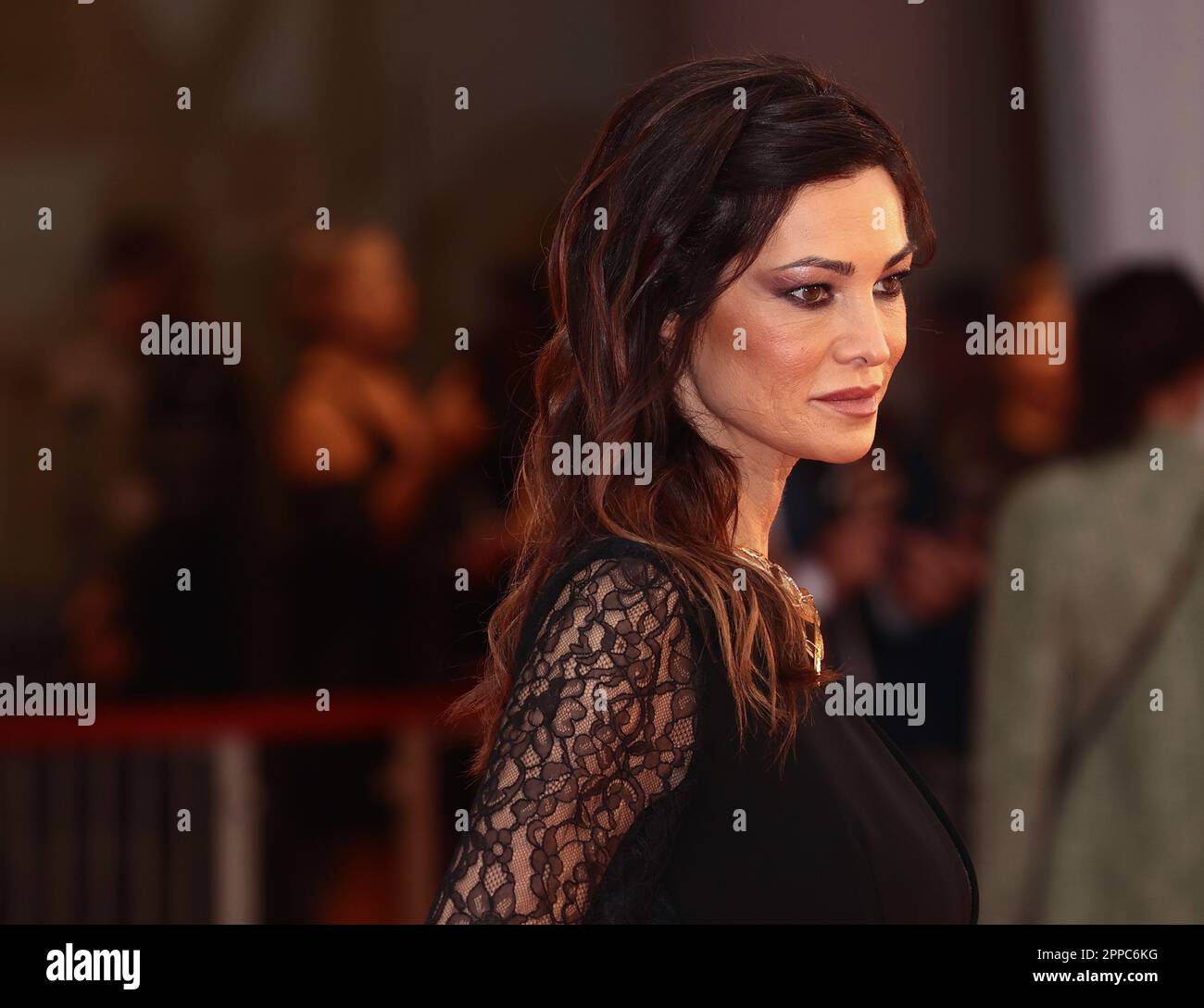 VENICE, ITALY - SEPTEMBER 08: Manuela Arcuri attends the "Blonde" red carpet at the 79th Venice ...