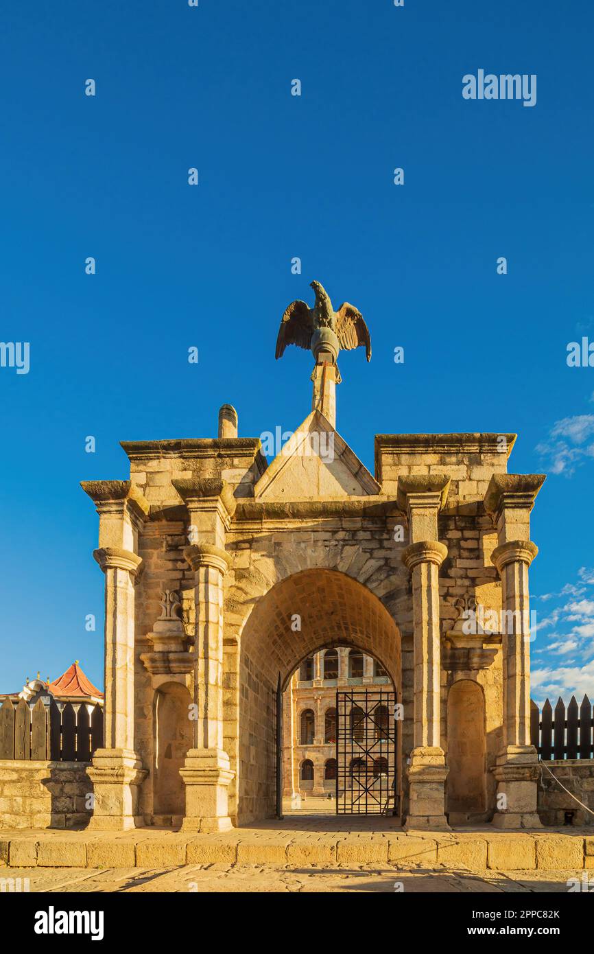 Entrance to the royal palace complex of Rova in Antananarivo ...