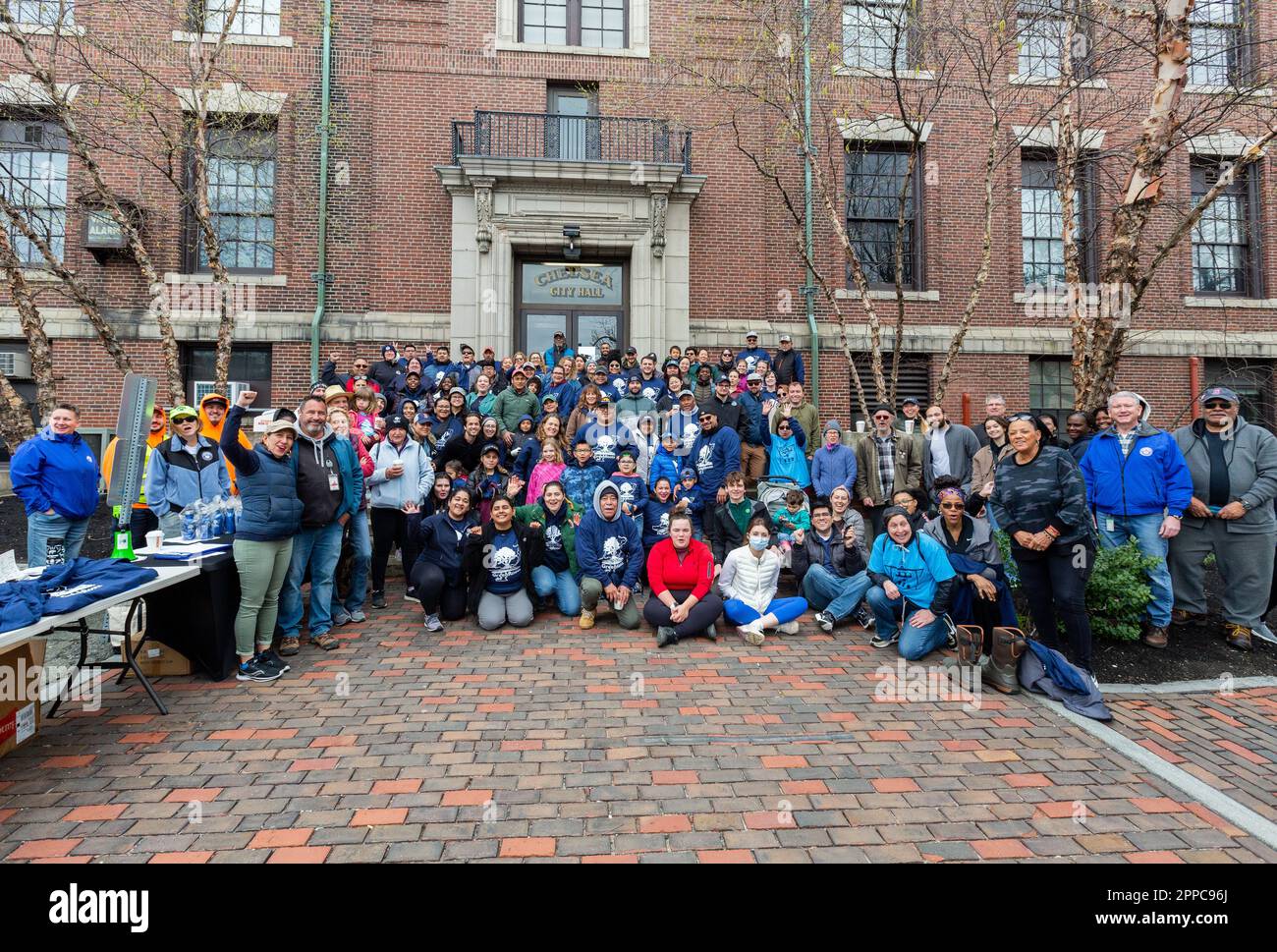 April 22, 2023. Chelsea, MA. GreenRoots and City of Chelsea city wide ...