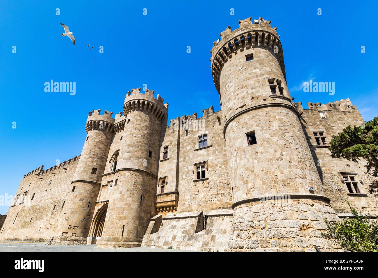 The Palace of the Grand Master of the Knights of Rhodes, Greece. Famous ...
