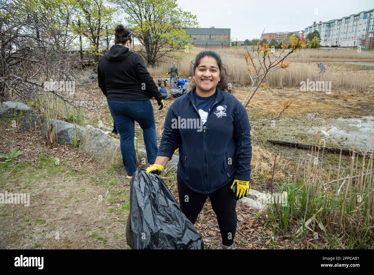 April 22, 2023. Chelsea, MA. GreenRoots and City of Chelsea city wide ...
