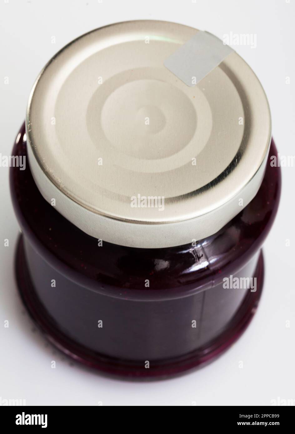 Blueberry jam in glass jar Stock Photo - Alamy