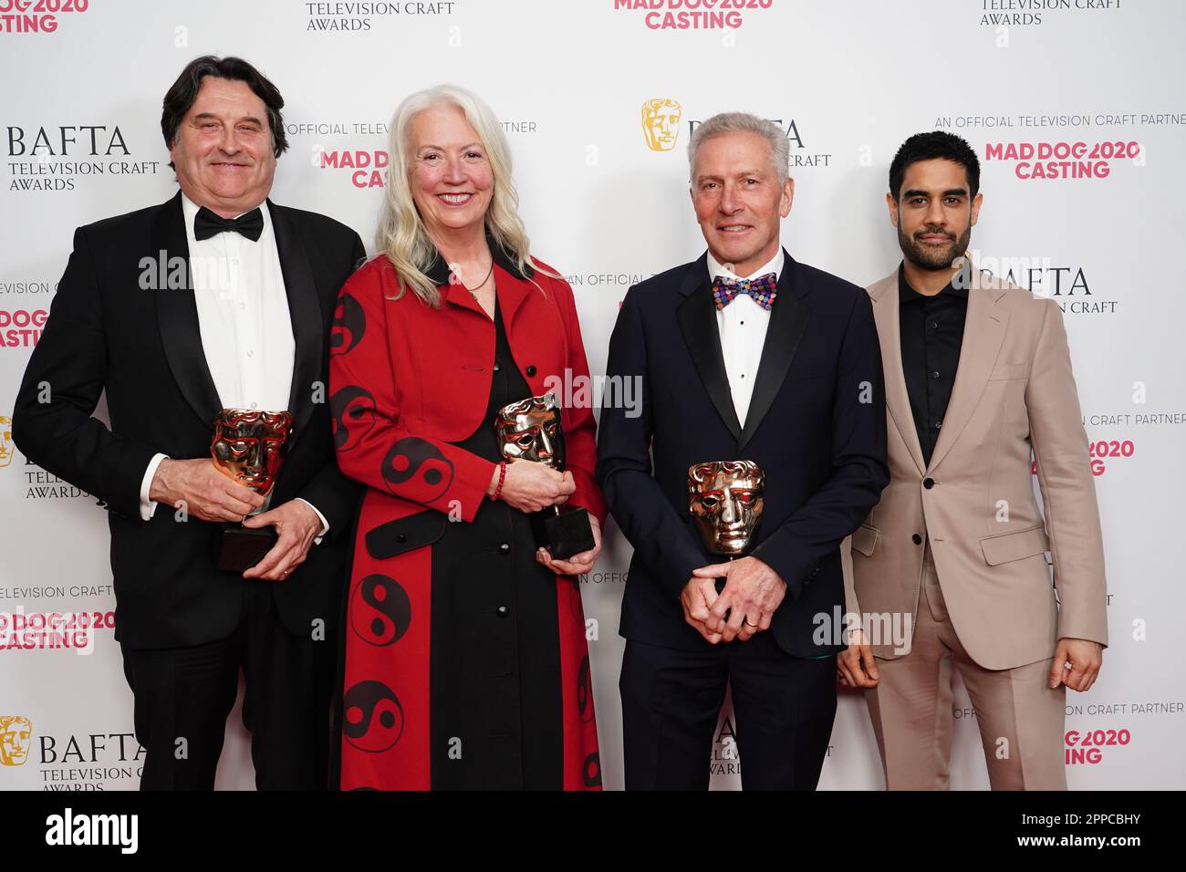 Sacha Dhawan (right) with Marcus Viner (left), Julia Knowles and Simon ...