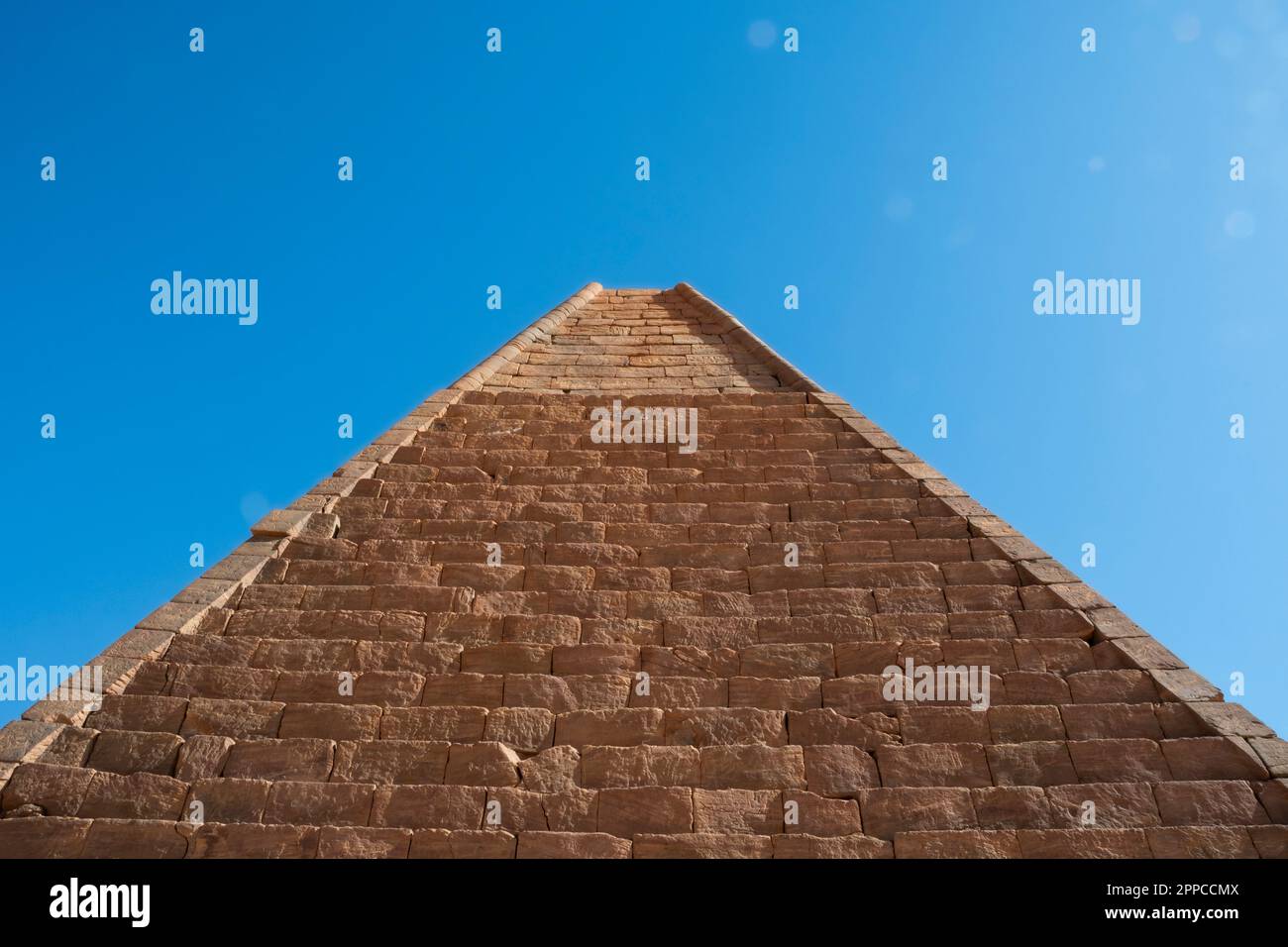 Detail of Royal Cemetery Pyramids at Jebel Barkal, Karima, Sudan Stock ...
