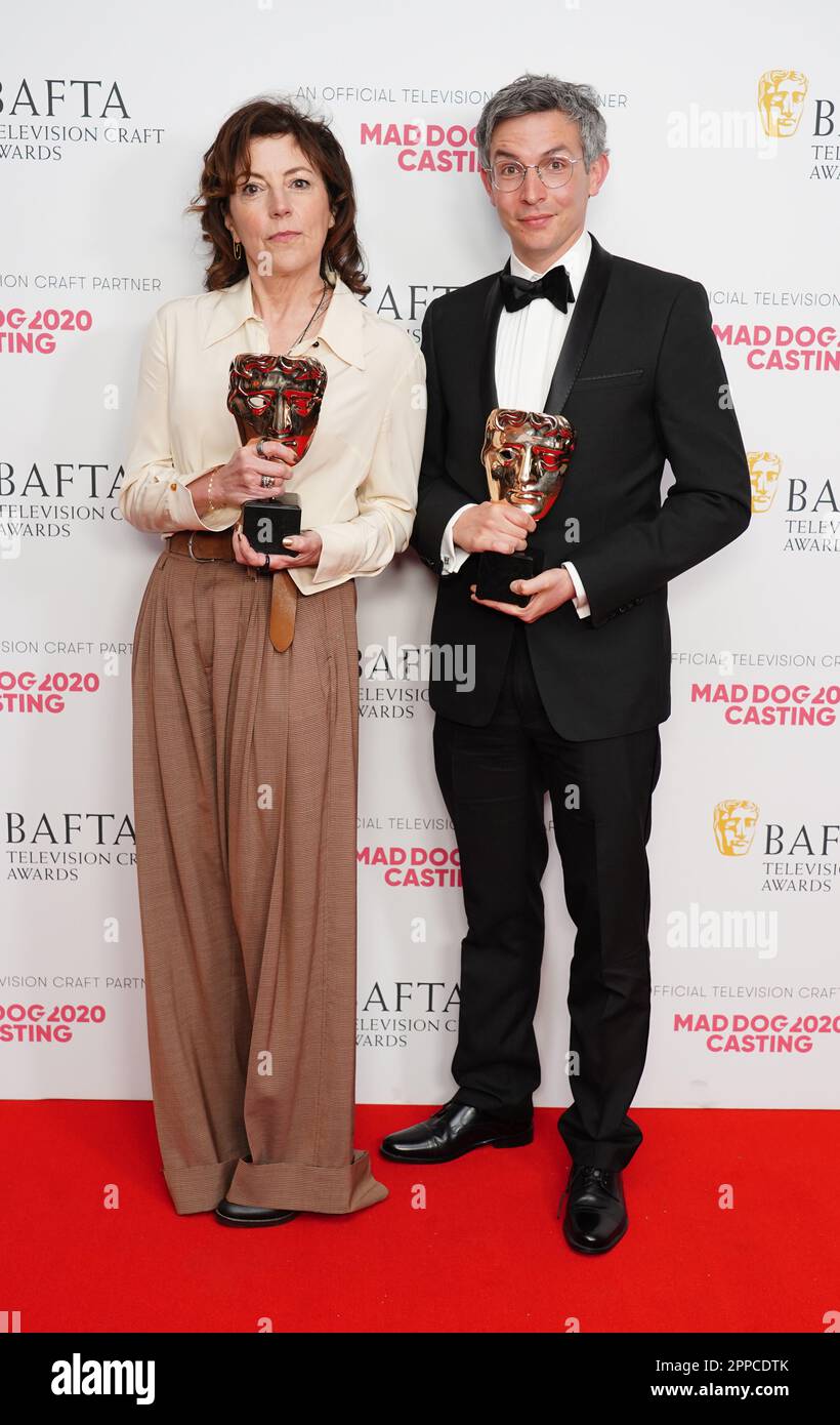 Nina Gold and Martin Ware with the Scripted Casting award for This Is ...