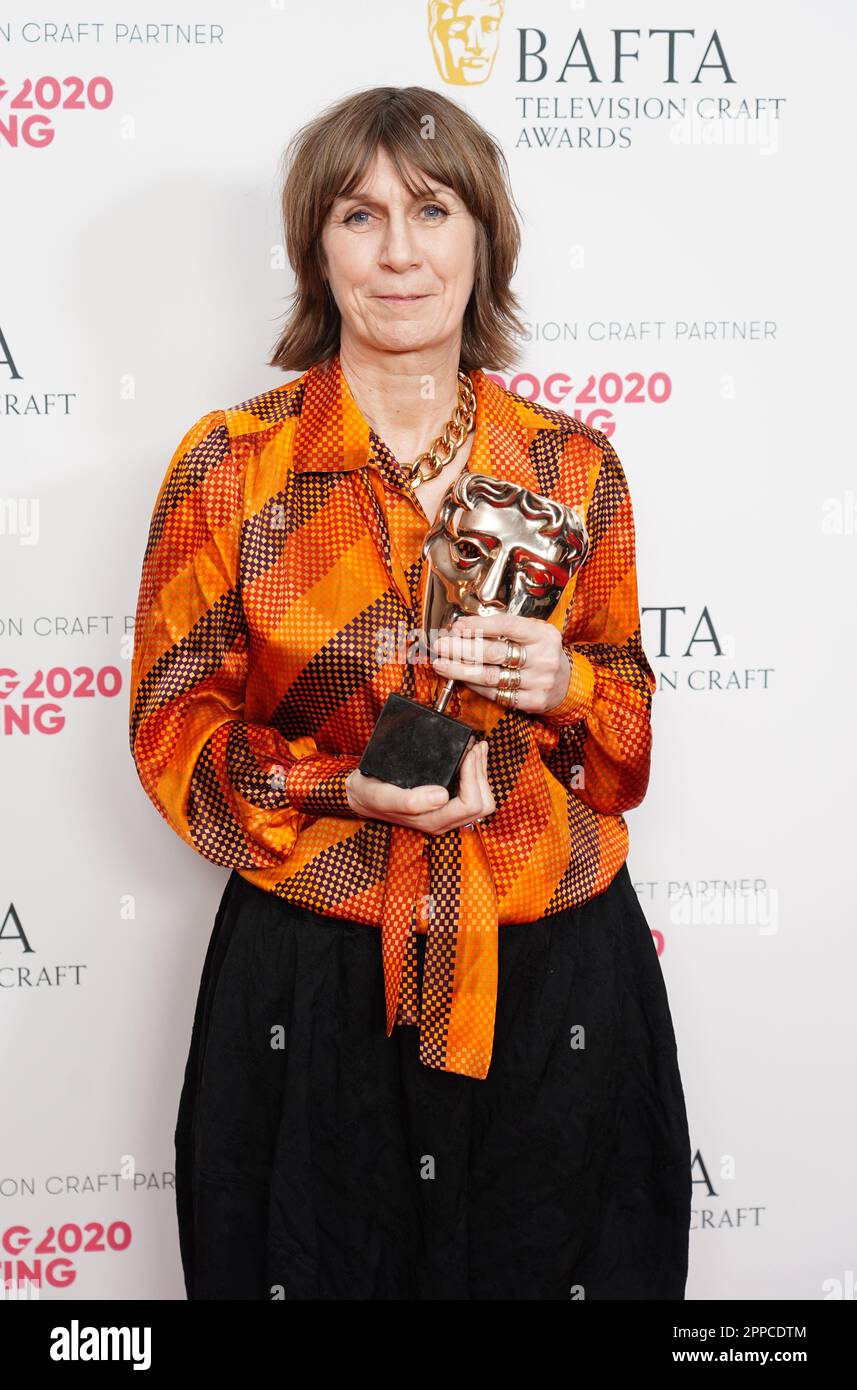 Jane Petrie with the Costume Design award for The Essex Serpent during ...