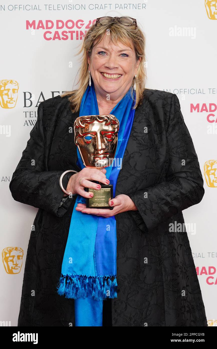 Alison Barnett winner of the Craft Special Award during the Bafta ...