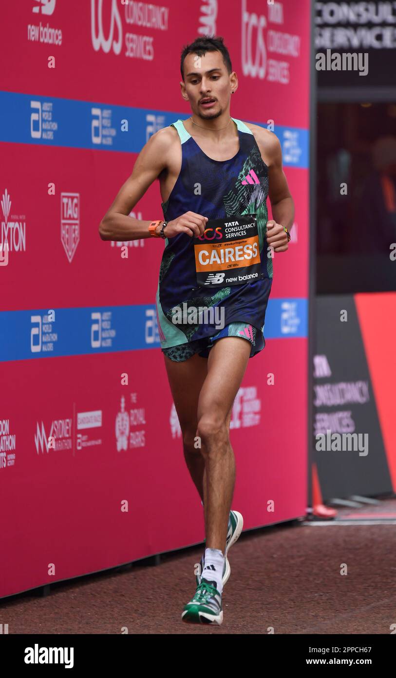 Emile Cairess of Great Britain & NI the first British man over the ...