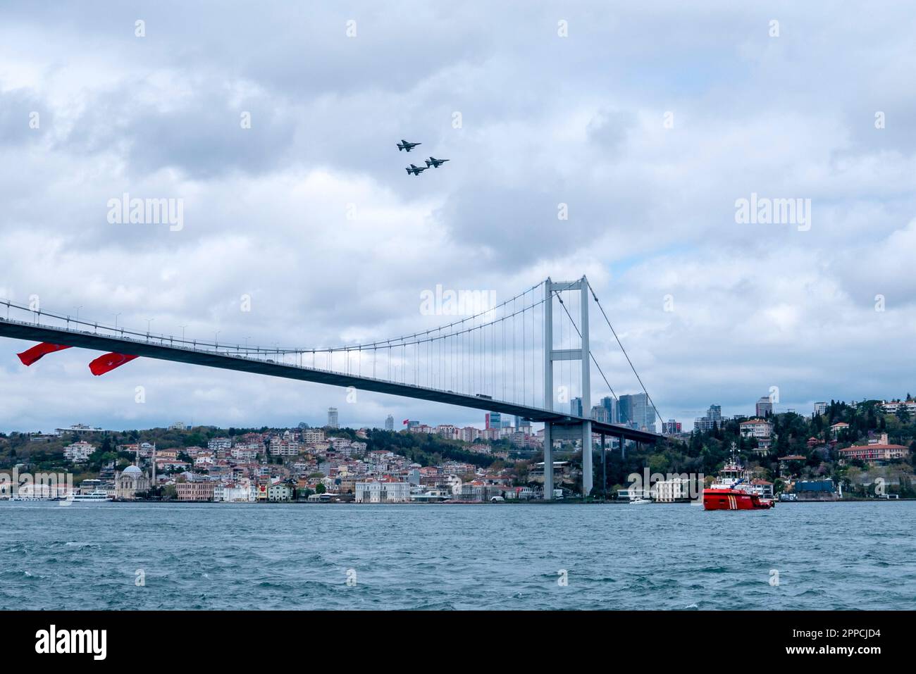 Uskudar, Istanbul, Turkey. 23rd Apr, 2023. Turkey's largest warship ...