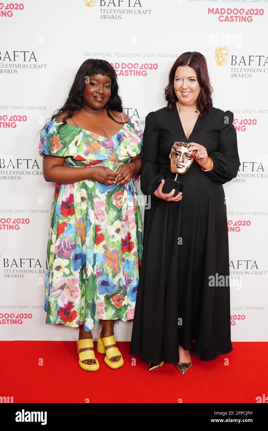 Lolly Adefope and Lisa McGee with the Writer: Comedy award for Derry ...