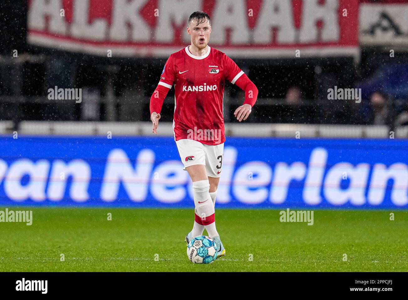 ALKMAAR, NETHERLANDS - APRIL 23: Sam Beukema of AZ during the ...