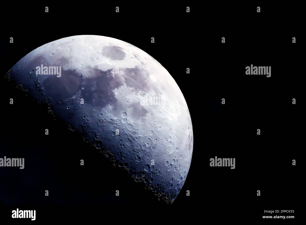 The moon from outer space on a dark background. Elements of this image ...