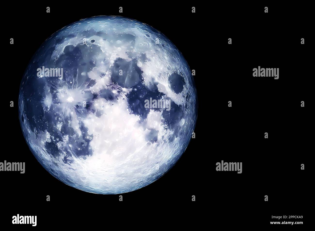 The moon from outer space on a dark background. Elements of this image ...