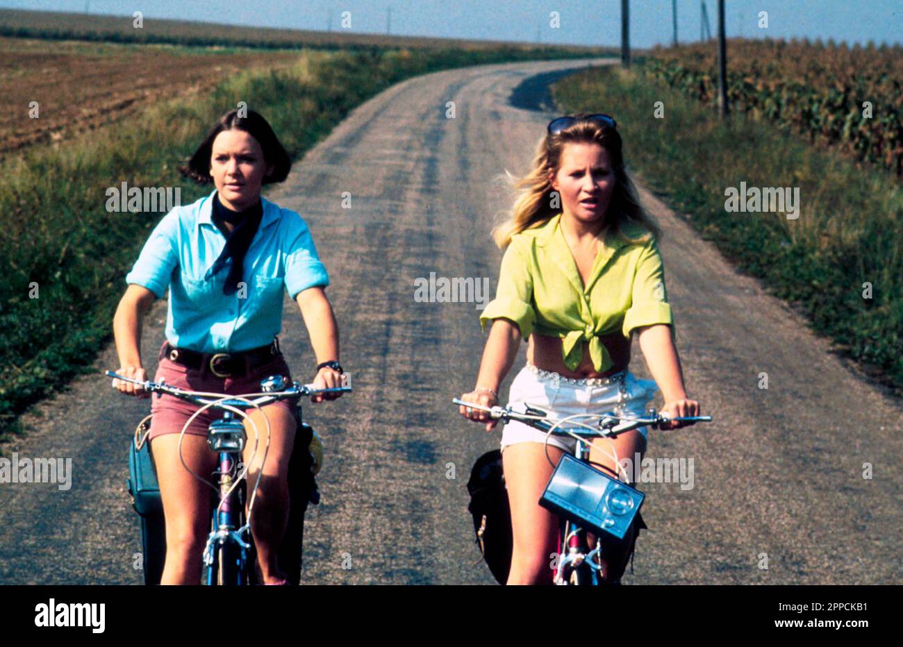PAMELA FRANKLIN and MICHELE DOTRICE in AND SOON THE DARKNESS (1970 ...