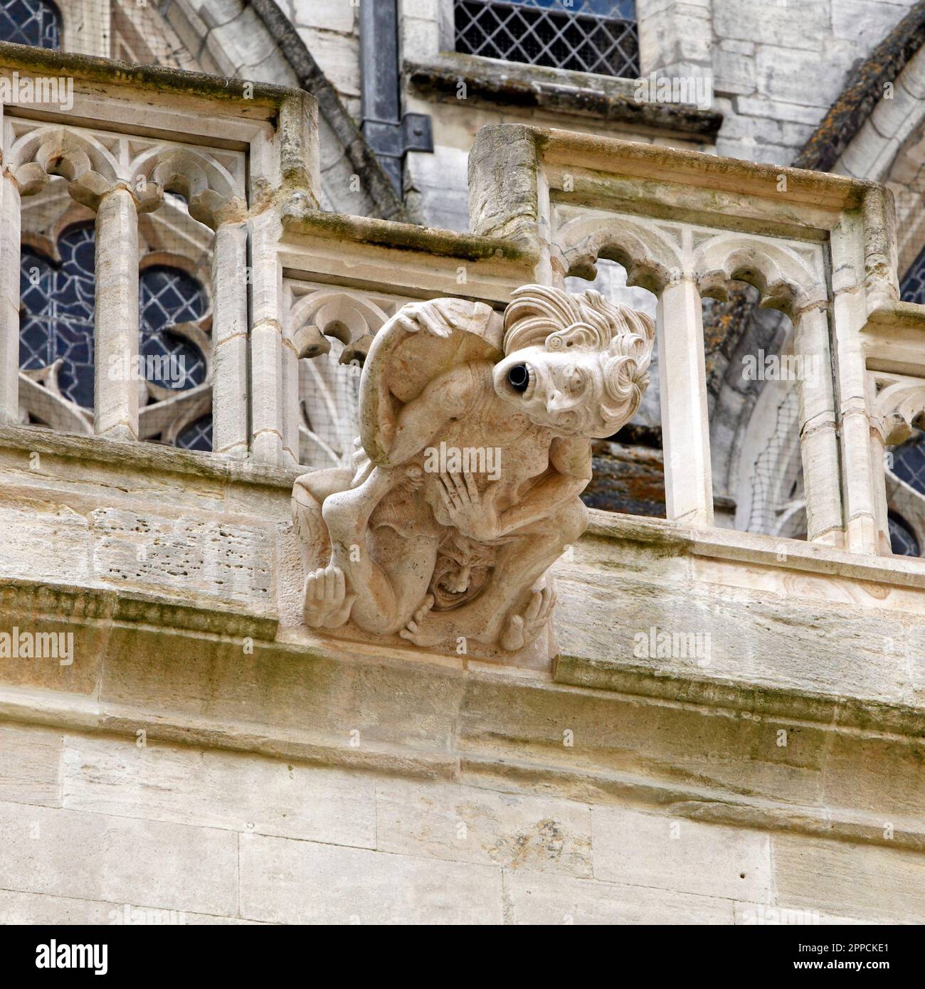 Gargoyle holding a cheese, to represent the Cheese Rollers of ...