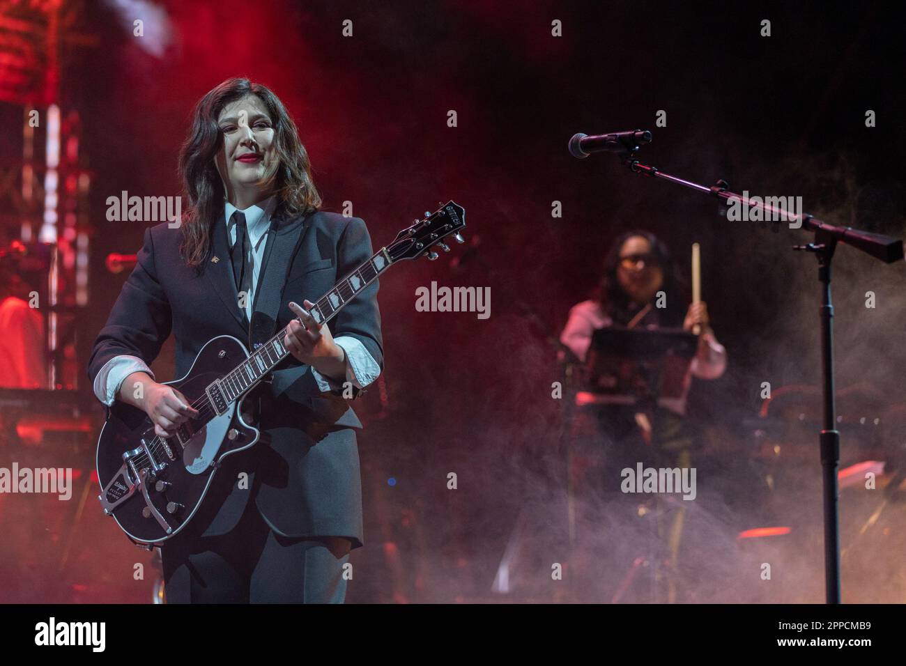 Indio, USA. 22nd Apr, 2023. Lucy Dacus of Boygenius during the ...