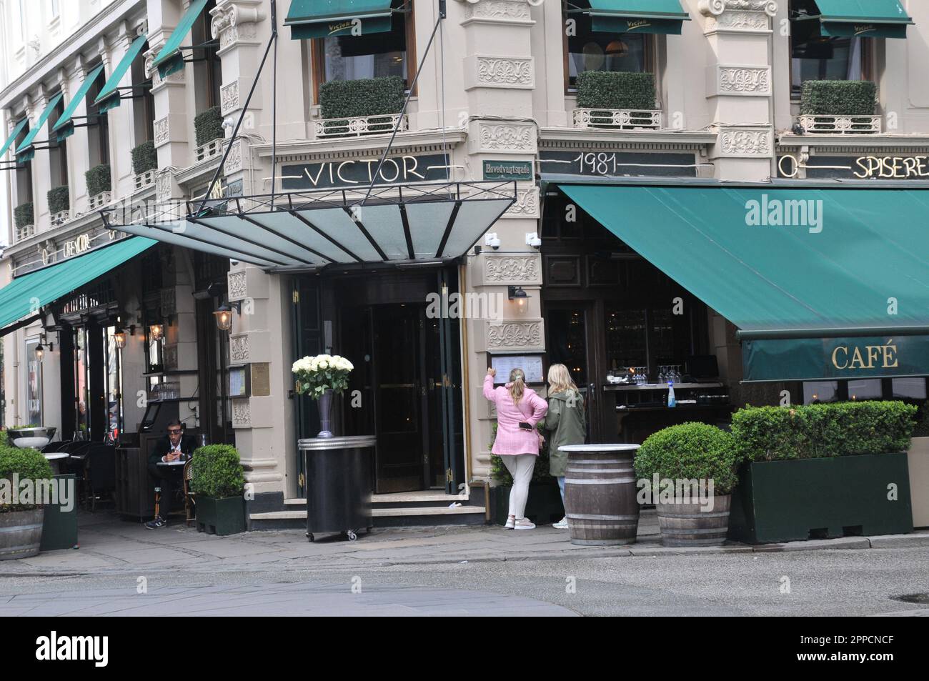 Copenhagen /Denmark/23 April 2023/ Famous cafe Victor and restaurant in ...