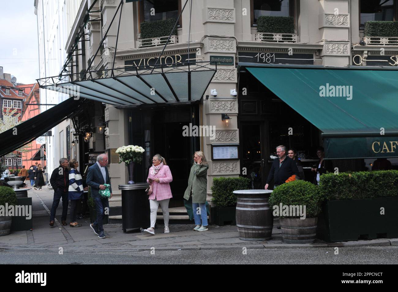 Copenhagen /Denmark/23 April 2023/ Famous cafe Victor and restaurant in ...