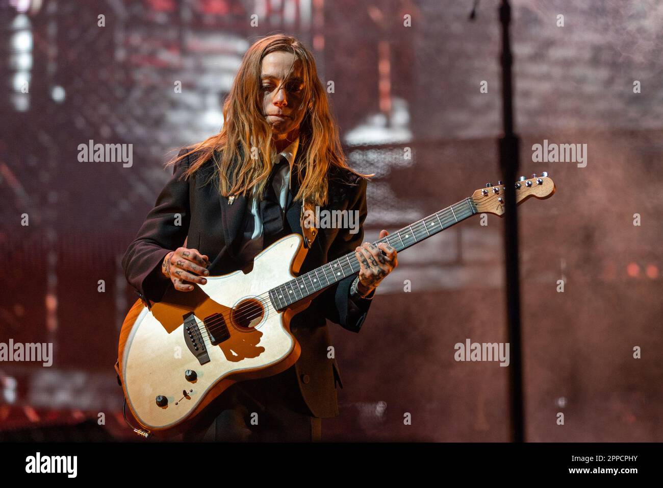 Indio, USA. 22nd Apr, 2023. Julien Baker of Boygenius during the ...