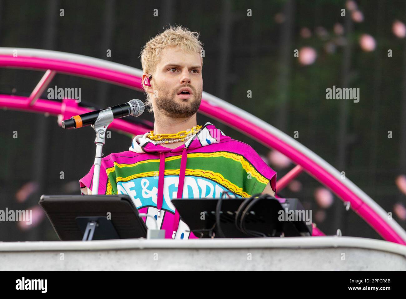 Indio, USA. 22nd Apr, 2023. Tucker Halpern of Sofi Tukker during the ...
