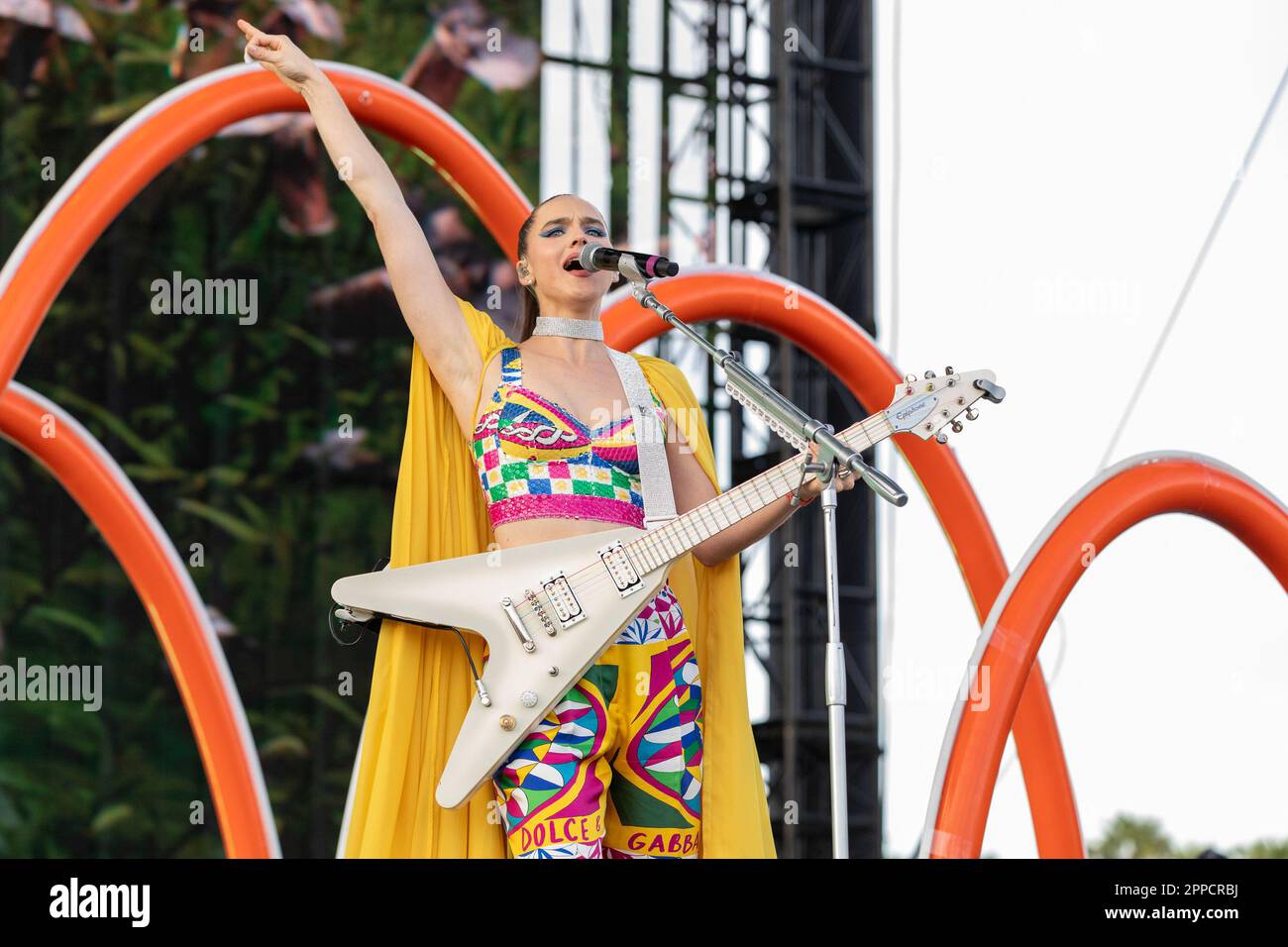 Indio, USA. 22nd Apr, 2023. Sophie Hawley-Weld of Sofi Tukker during ...
