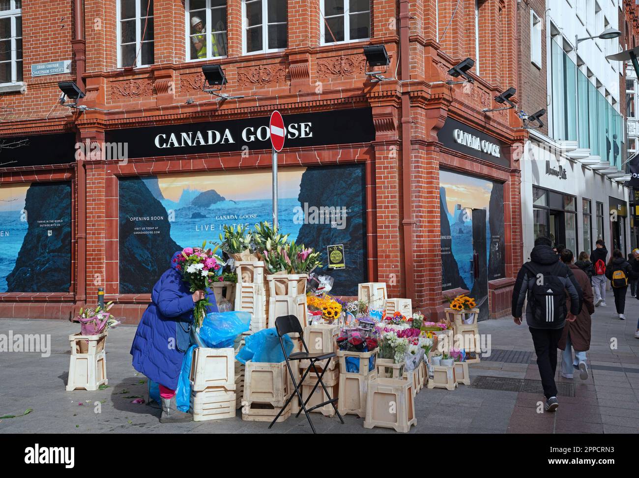 Grafton Street, a popular pedestrianized shopping area in Dublin Stock ...