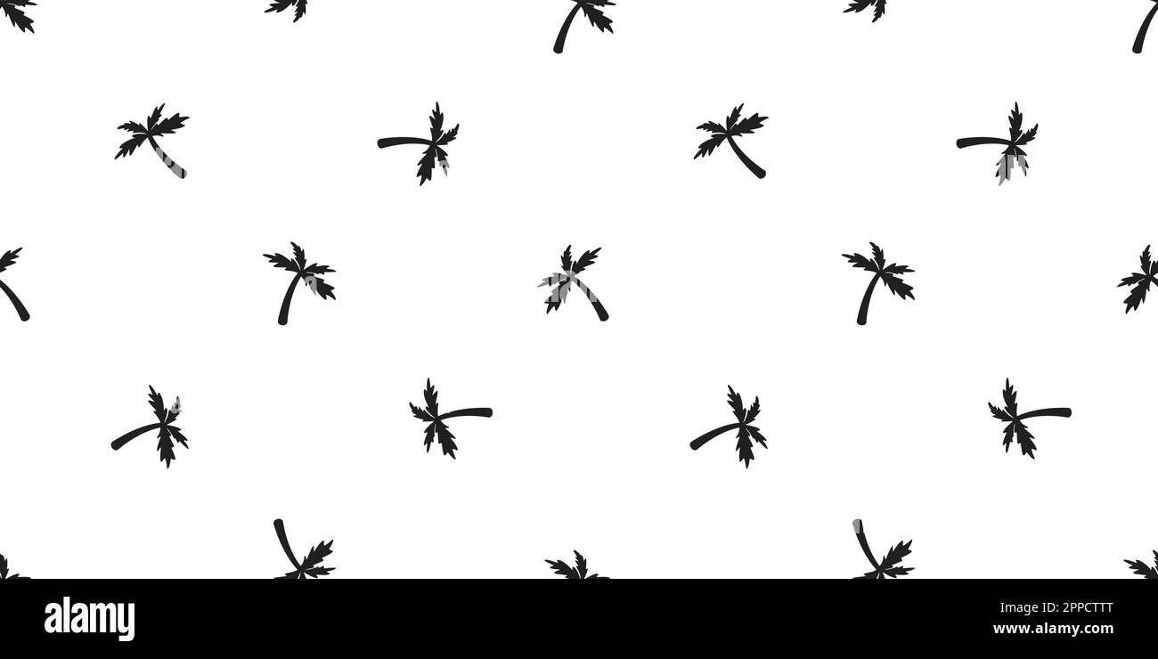 Coconut tree palm Seamless Pattern vector island isolated wallpaper ...