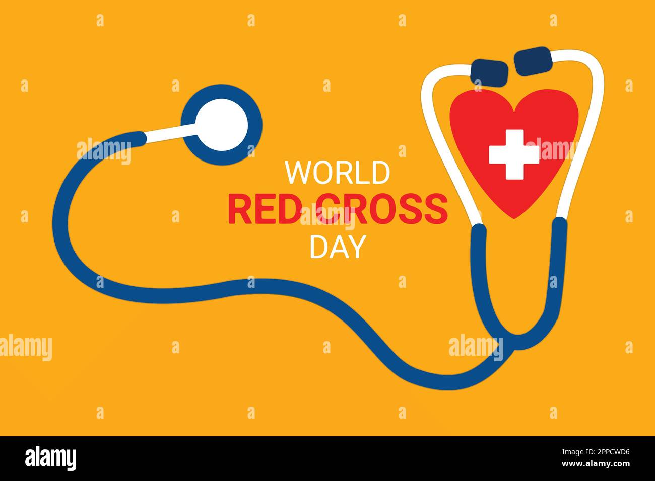 World Red Cross Day. Suitable for greeting card, poster and banner ...