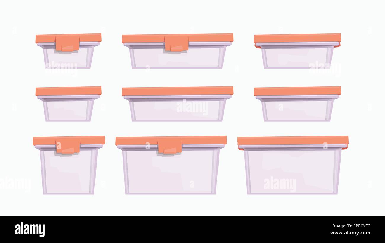 Food in plastic containers Stock Vector Images - Alamy