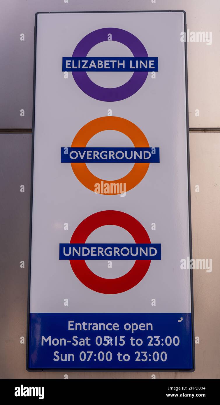 Entrance to Whitechapel underground station and Elizabeth Line,with ...