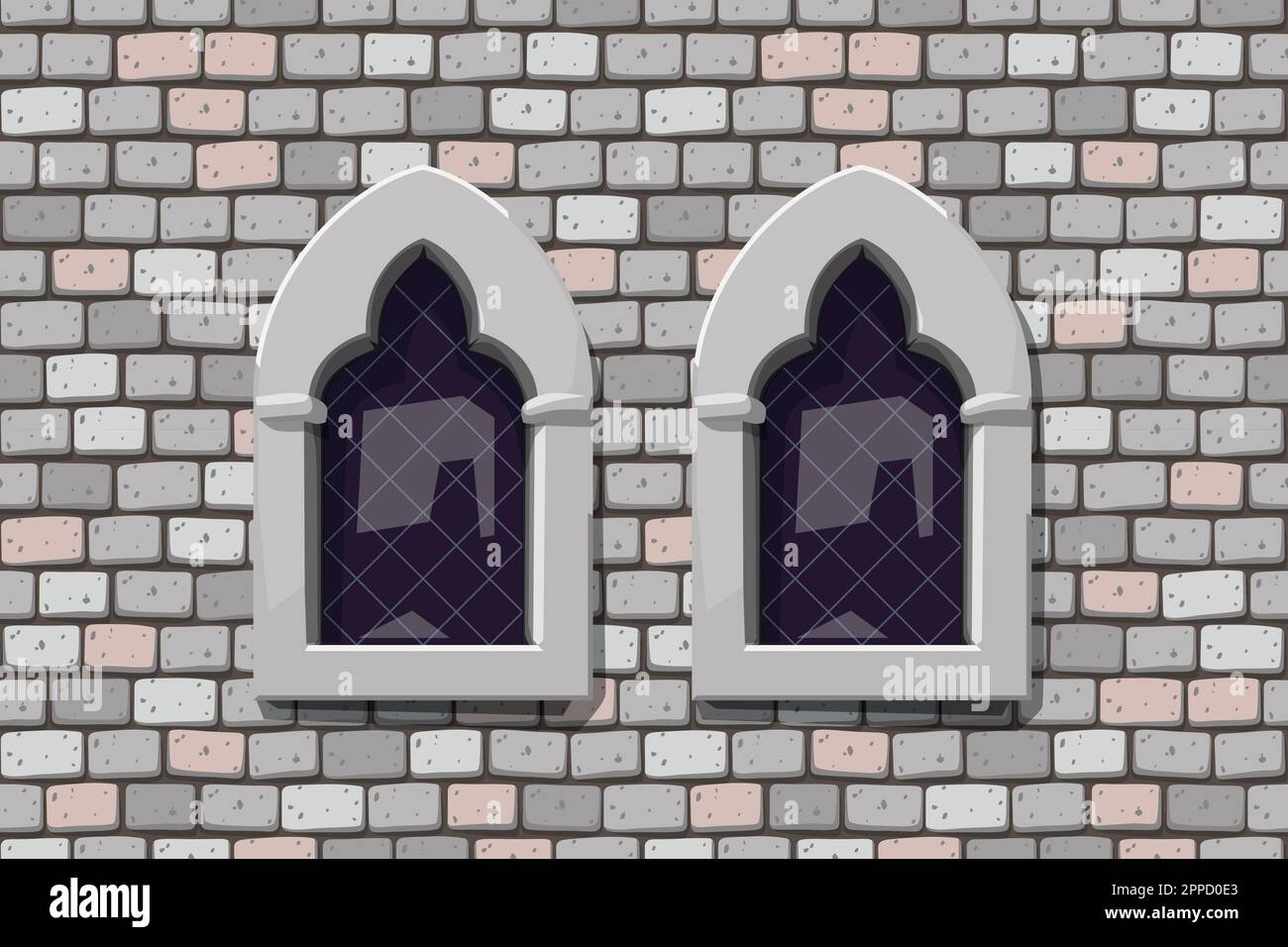 Stained glass window interior view Stock Vector Images - Alamy