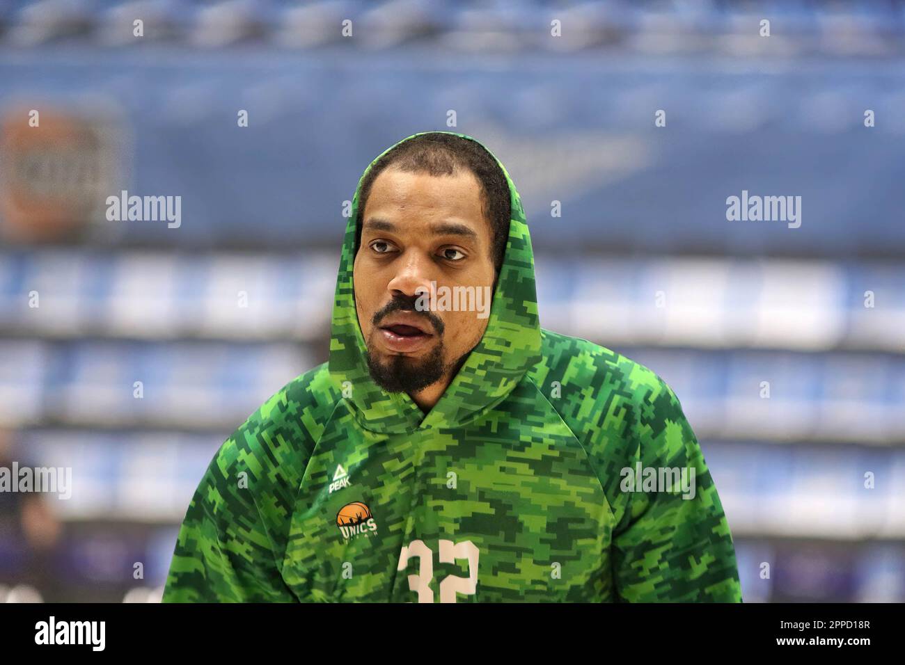 Saint Peterburg, Russia. 23rd Apr, 2023. Vince Hunter (No.32) of UNICS ...