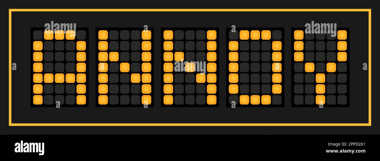 Orange color led banner in word annoy on black background Stock Vector ...