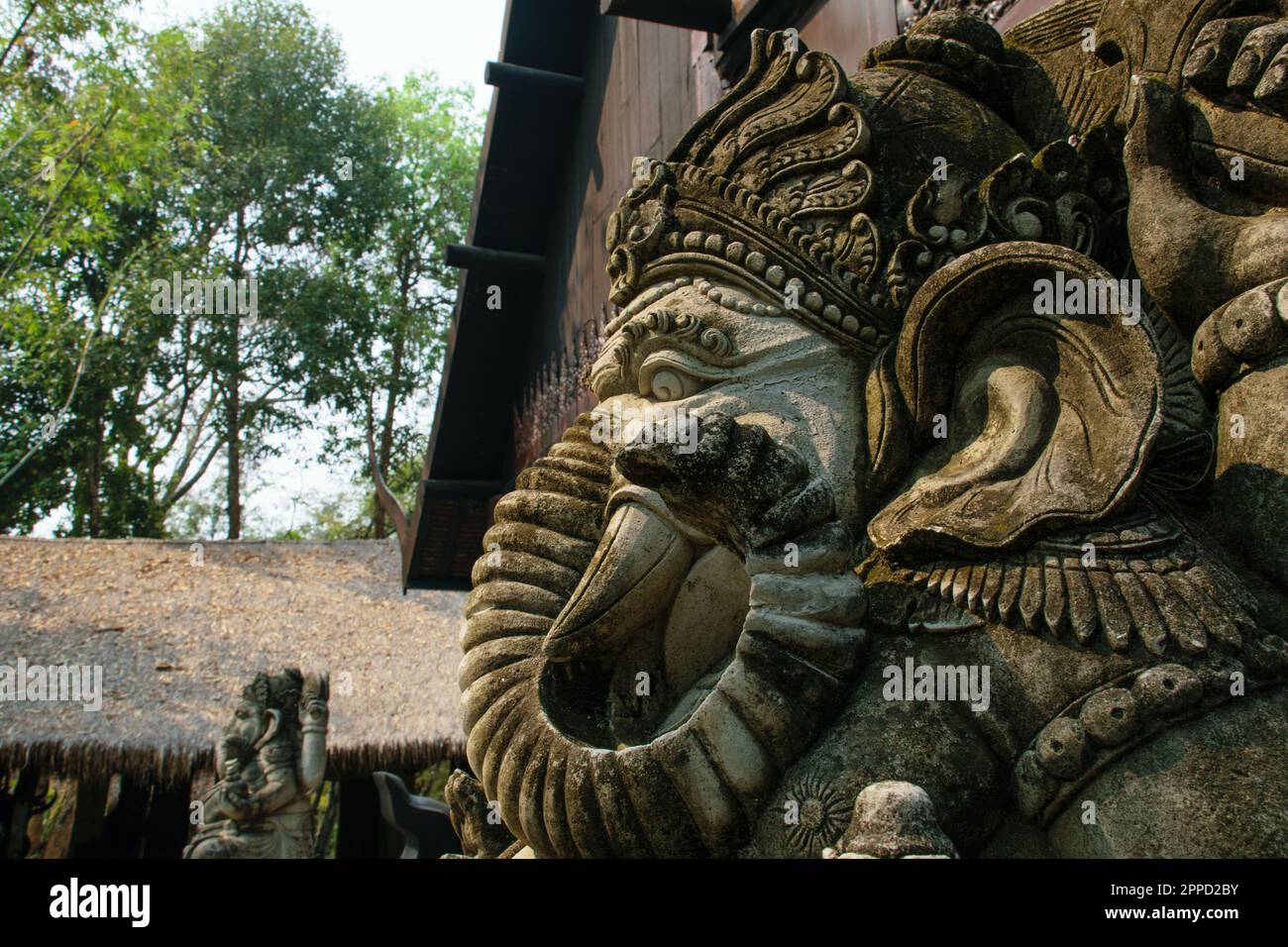 Statue of Hindu Elephant God Ganesha at Chiang Rai Stock Photo - Alamy
