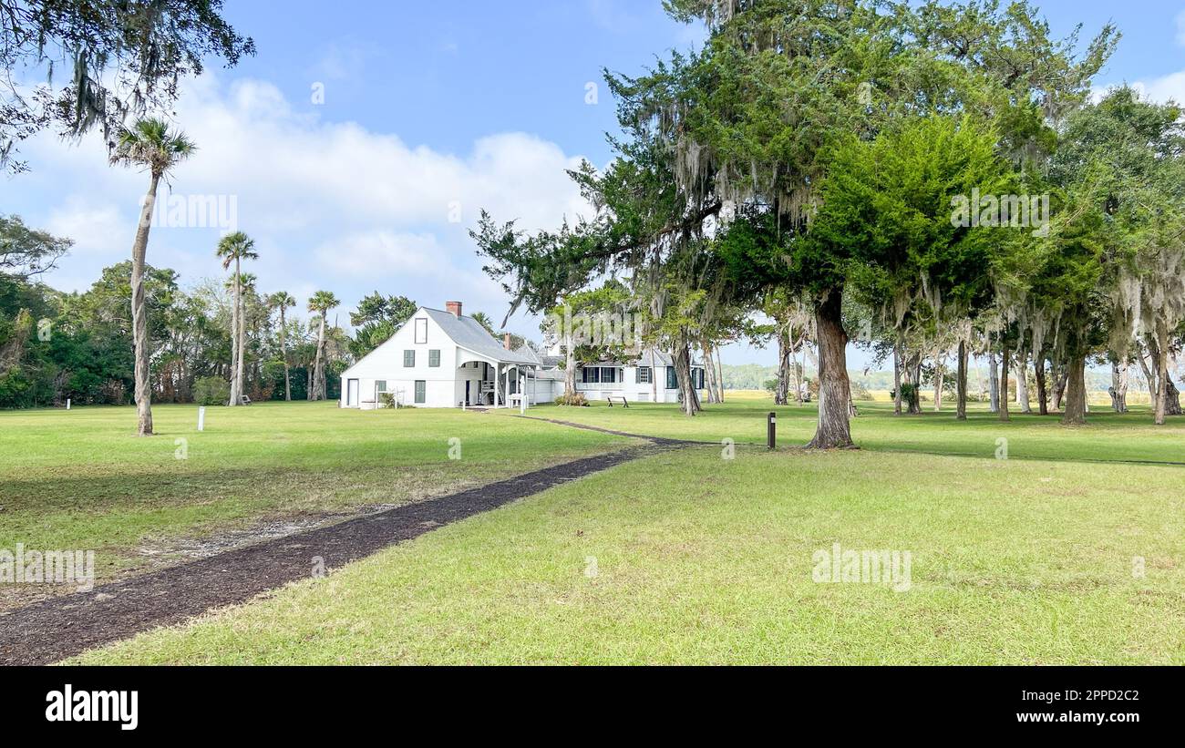 Jacksonville, FL USA - Octover 27, 2022 The Kingsley Estate at the Timucuan Ecological National ...