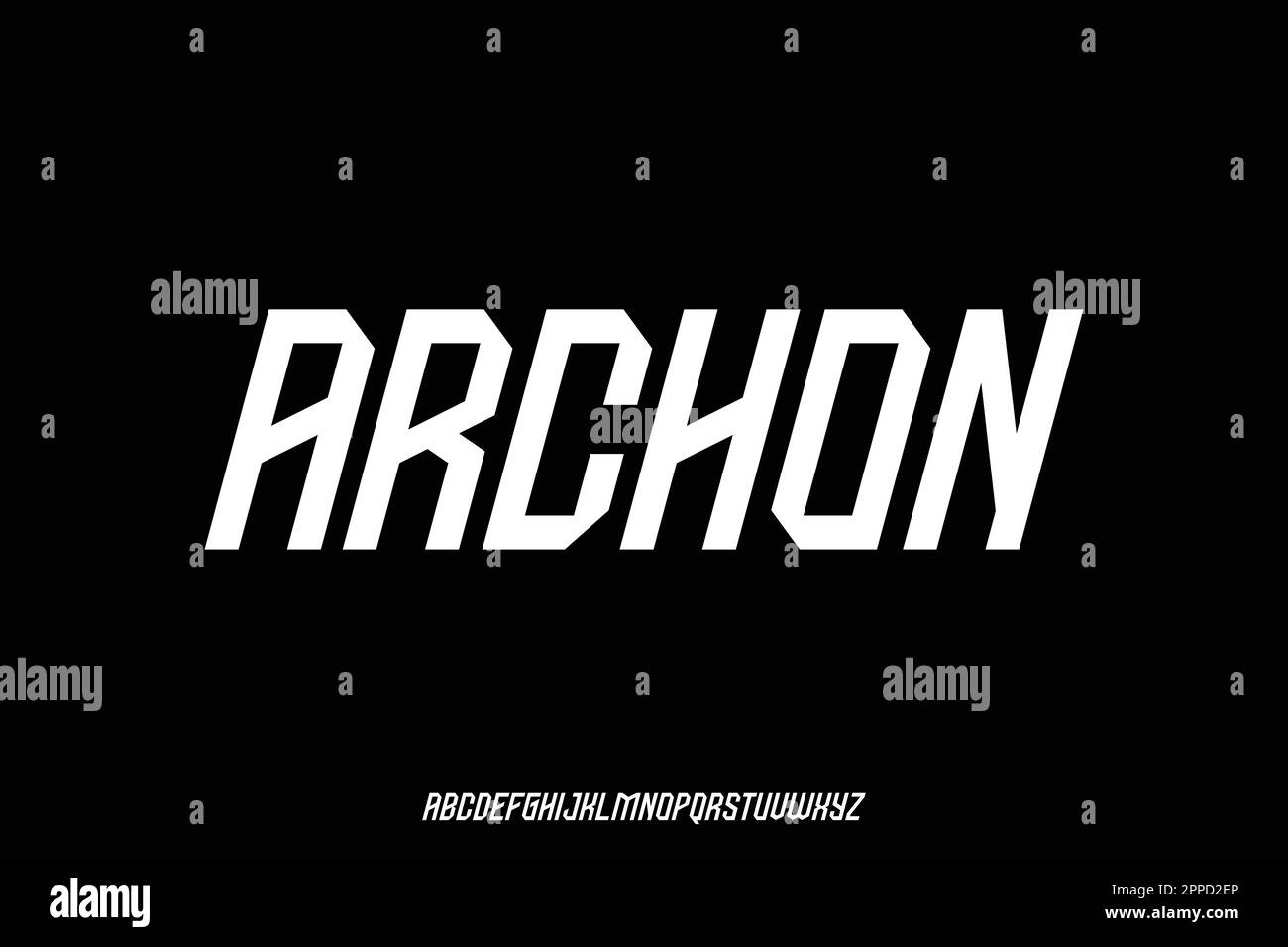 Futuristic slant condensed alphabets display font vector Stock Vector Image & Art - Alamy