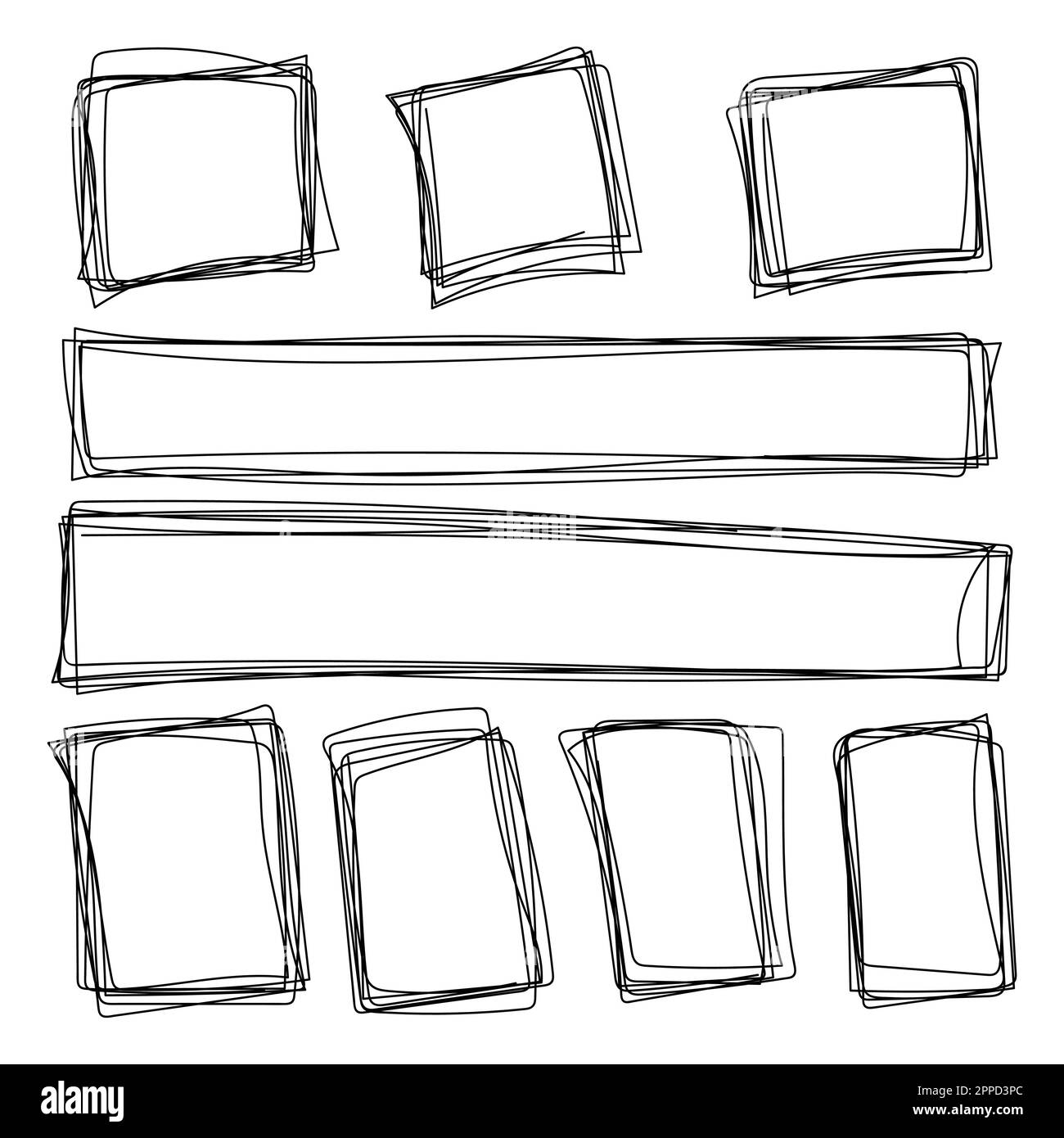 Black sketched border hi-res stock photography and images - Alamy