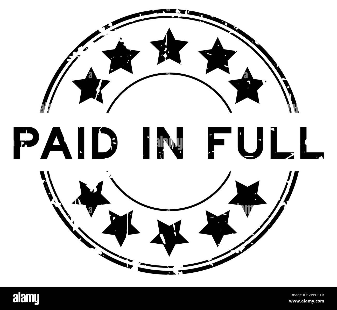 Paid in full stamp Black and White Stock Photos & Images - Alamy