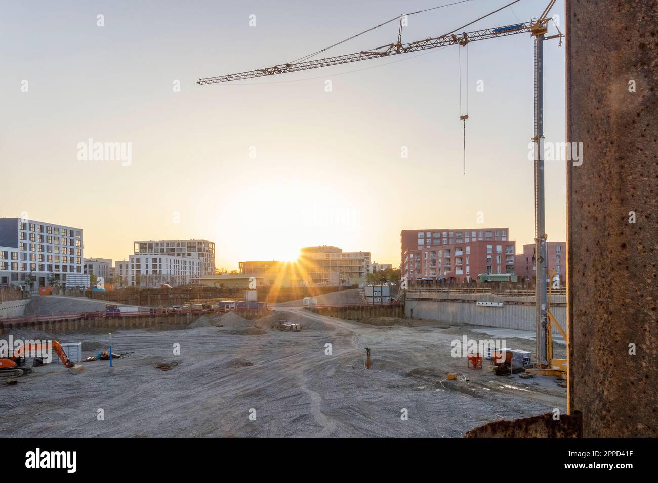 Construction site sunset hi-res stock photography and images - Alamy