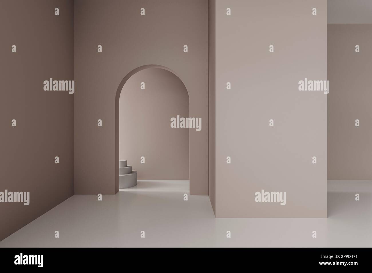 Three dimensional render of empty unfurnished room Stock Photo - Alamy