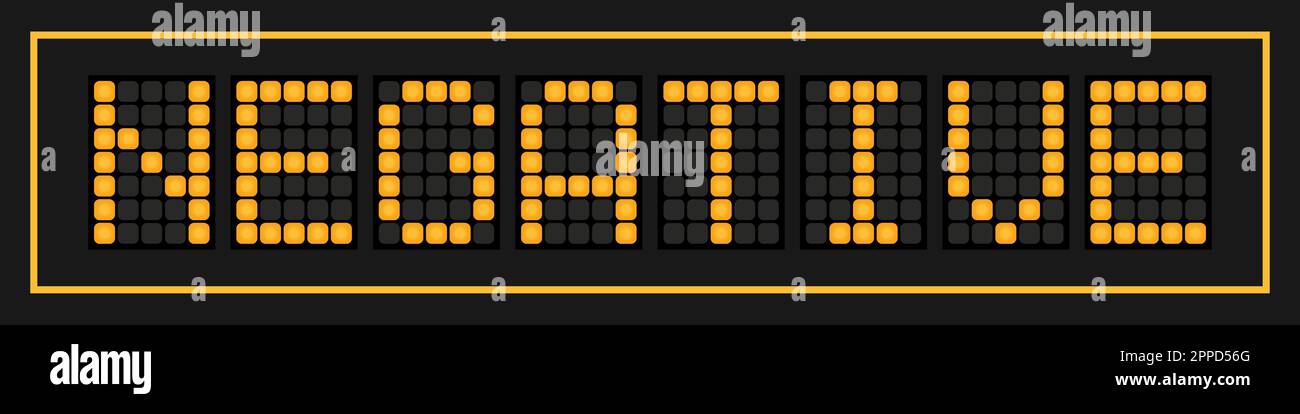 Orange color led banner in word negative on black background Stock ...